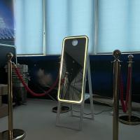 China Mini Computer Portable Selfie Mirror Photo Booth Transport Glass Remote Control for sale