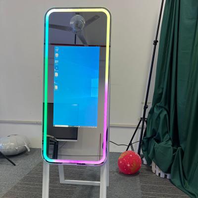 China Party Selfie Digital Mirror Photo Booth Oval Beauty Customized Size Color for sale