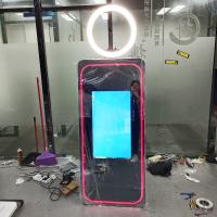 China Smart Mirror Image Photo Booth Portable Floor Standing For Wedding for sale