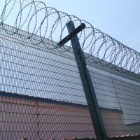 China Razor Barbed Wire 358 Anti Climb Security Fence Prison Airport Welded Mesh for sale