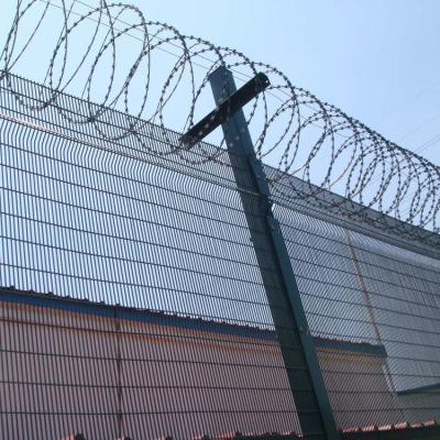 China Razor Barbed Wire 358 Anti Climb Security Fence Prison Airport Welded Mesh for sale