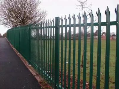 China Galvanized Iron Steel Palisade Fence Powder Coated for sale