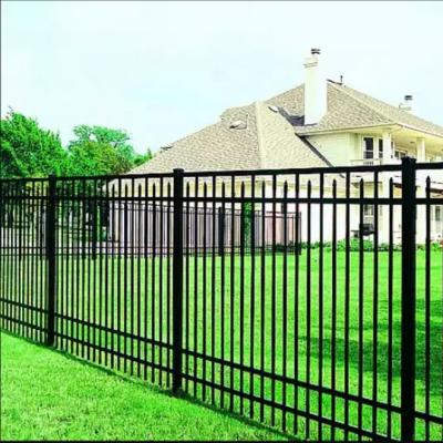 China Metal Galvanized Picket Wrought Iron Fence Modern for sale