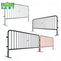 China Road Metal Steel Galvanized Tube Crowd Control Barrier Portable for sale