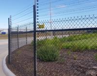 China Hot Dipped Galvanized Pvc Coated Chain Link Fence 2.0mm Wire Dia for sale
