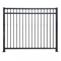 China Steel Tubular Galvanized Wrought Iron Fence For Garden for sale