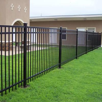 China Metal Steel Galvanized Picket Wrought Iron Fencing Tubular for sale