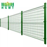 China ECO Friendly PVC Coated 3D Curved Welded Wire Mesh Fence RAL6007 Color for sale