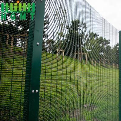 China Grey 358 High Security Fence Clear View Anti Climb for sale