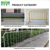China Bridge Foot 2m X 0.9m Metal Crowd Control Barriers For Festivals for sale