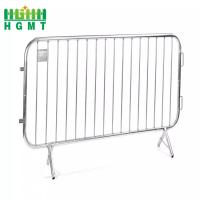 China Traffic Road Safety 0.9m Steel Barricade Barrier With Bridge / Flat / V Shape Feet for sale