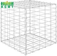 China Galvanized Steel 1mx0.5mx0.5m Gabion Wire Mesh Basket For Retaining Walls for sale