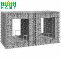China Stone 2m Height Wire Mesh Gabion Box Hot Dip Galvanized Metal Frame for sale