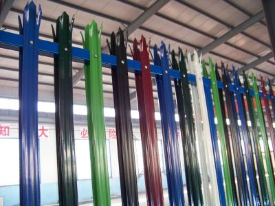 China 1800mm Height Galvanised Palisade Fencing 2750mm Width D Type Pale for sale