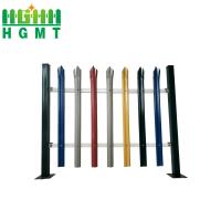 China 1.8m High Powder Coating Galvanized Palisade Fencing D Section Pale for sale