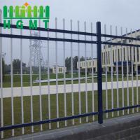 China 2.5m Powder Coated Tubular Fencing Home Garden Black Top Sharp for sale
