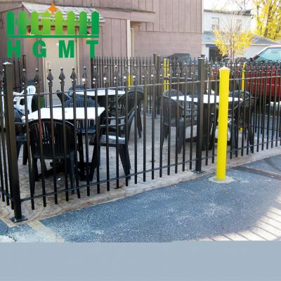 China Stainless Tubular Steel Trellis Fence Pipe Fencing Boundary Wall Panel Residential Security Palisade Fence for sale