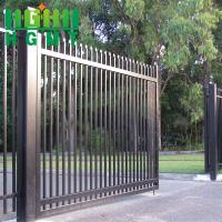 China Garden Decorative 2530mm Metal Tubular Fencing Black Security Wrought for sale