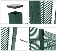 China Customization 358 Mesh Fence Welded Wire Mesh Fencing Panels High Security Anti Climb Fence for sale