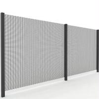 China 358 Anti Climb Fence High Security Clear View Anti Climb Prison Wire Clearvu For Sale 2.4meters Galvanized Panel for sale