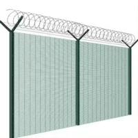 China High Security Clearvu Mesh Fence 358 Anti-Climbing for South Africa for Driveway Gate Prison Low Maintenance Steel Iron for sale
