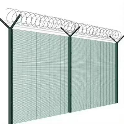 China High Security Clearvu Mesh Fence 358 Anti-Climbing for South Africa for Driveway Gate Prison Low Maintenance Steel Iron for sale