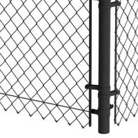 China Wholesale Used 6ft Black Animal Weaving Chain Link Fence Poles 100 Meter Roll for sale