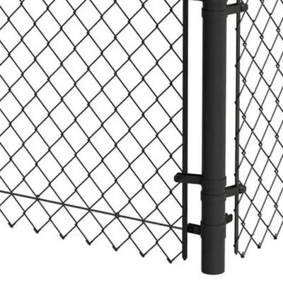 China Wholesale Used 6ft Black Animal Weaving Chain Link Fence Poles 100 Meter Roll for sale