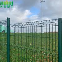 China Hot Sale Roadside PVC Coating Steel  Security Curved Welded Wire Mesh Fence 3D Fencing for sale