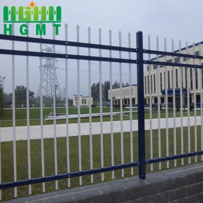 China Wrought Iron Tubular Picket Fence Hot Dip Galvanized 1.8x2.4m for sale
