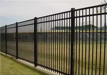 China Elegant Exquisite Tubular Steel Fence Guardrail Custom Design Residential Garden Guardrail for sale