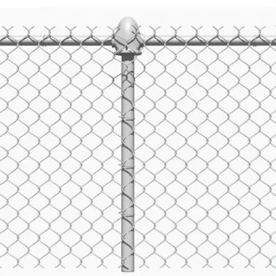 China Customized Hexagonal Diamond Pvc Coated Cyclone Iron Wire Mesh Metal Netting Panel Galvanized Industry Chain Link Fence for sale