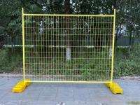 China Movable 6ft 8ft Galvanized Wire Mesh Black Chain Link Temporary Fence Panel for sale