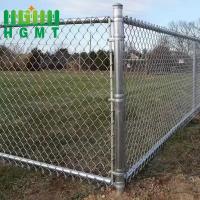 China Boundary Protection Galvanized Chain Link Fence Black Customizable Wire Mesh for sale