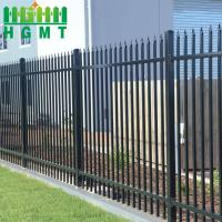 China Wholesale Customized Durable Powder Coated Tubular Fencing Outdoor Garden Black for sale