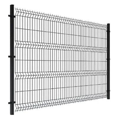 China High Quality Outdoor Galvanized Steel Metal Pvc Coated 3d V Bending Welded Wire Mesh Garden Panel Fence for sale