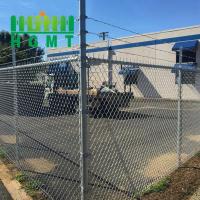 China 10 Gauge Galvanized Chain Link Wire Mesh Fence for sale