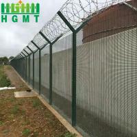China Factory Supply Outdoor High Security Privacy Anti Climbing Clear View Prison Fence With Razor Barbed Wire for sale