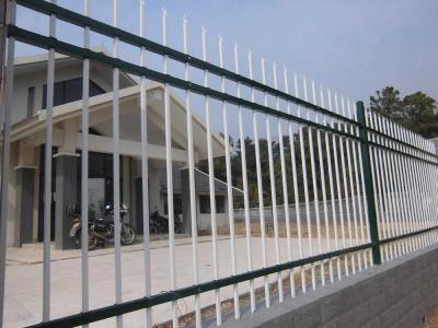 China Australian Standard Pressed Spear Top Security Picket Garrison Steel Tubular Fence for sale