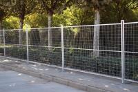 China Mobile Portable Iron Security Canada Temporary Fence Metal Plate for sale