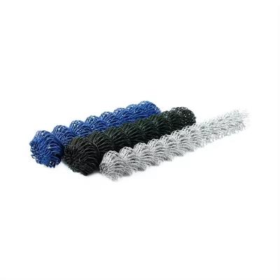 China Galvanized PVC Coated Metal Chain Link Fence Wholesale Black For Sale for sale