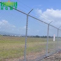China 5 Ft 15 M Roll Cyclone Wire Diamond Mesh Farm Chain Link Fence Hot Dip Galvanized for sale