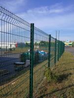 China Galvanized Fence Welded Wire Mesh Fence PVC Coated 3D Curved Fence Panel for Road Garden Land Protection for sale