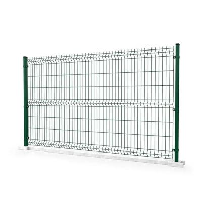 China Curvy Perimeter Metal 3D Curved Welded Garden Wire Mesh Fence for sale