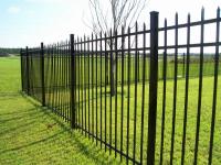 China Heavy Duty Garden Security Steel Tubular Fence Panels Square Post for sale