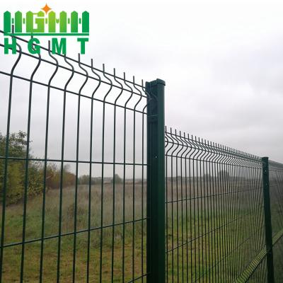 China Garden Security Perimeter Bending 3d Curved Wire Mesh Fence Easy Installation for sale