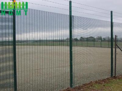 China High Visibility Clear View Airport Security Fence galvanized 358 Panels For Security And Anti Climb Prison Factory for sale