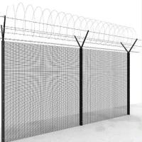 China Square Post 1.8m Anti-Climb 358 Security Fencing Galvanized Powder Coated Steel And PVC For Farm Residential for sale