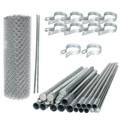 China 6 Foot Chain Link Fence Panels Metal Type Iron Wire Dia 4/4.5mm For Temporary Applications for sale