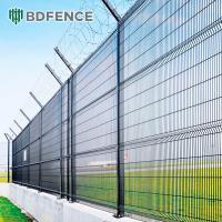 China Airport Prison Security Fence Barbed Wire Mesh Welded Wire Customizable Dimensions 3D Modeling Service Rodent Proof for sale